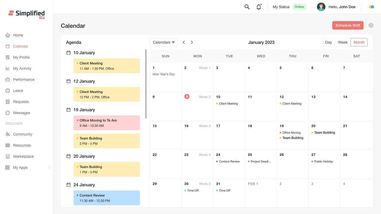 Simplified HR: A Personalized, Feature-Packed HRMS
